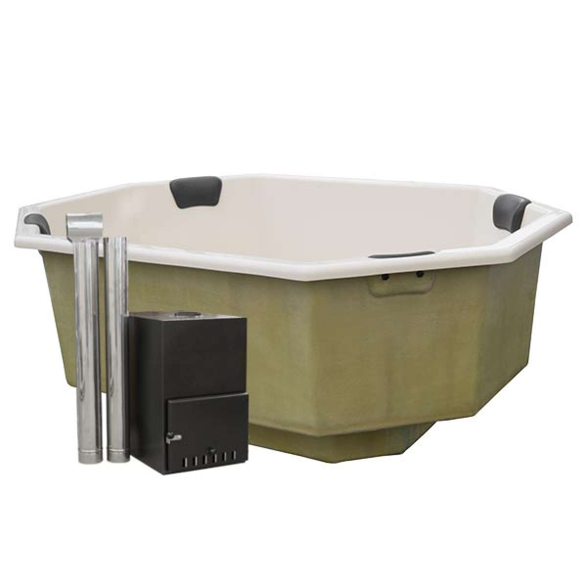 Einbau GFK Pool Oktagon 2,4 m x 1,8 m